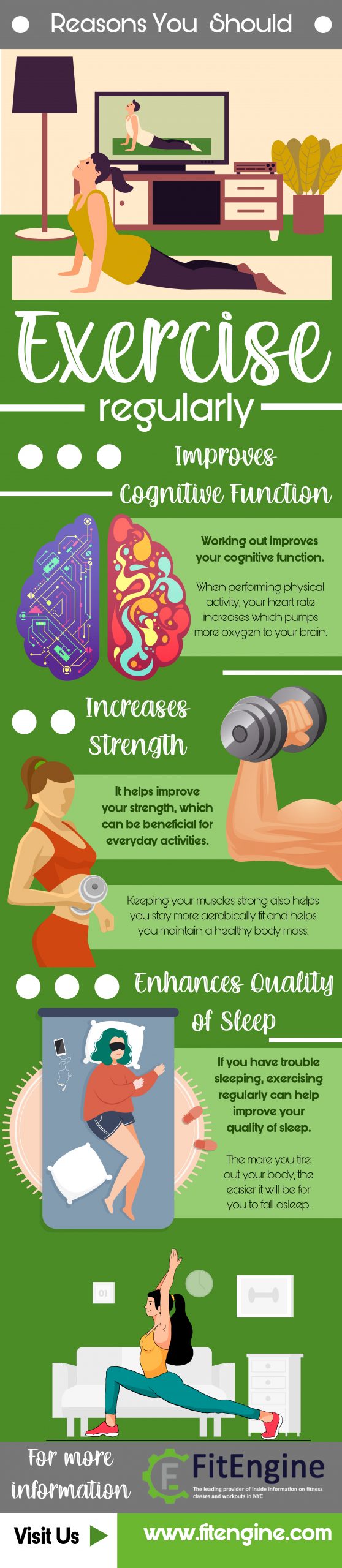 Reasons You Should Exercise Regularly [Infographic] - Fitengine